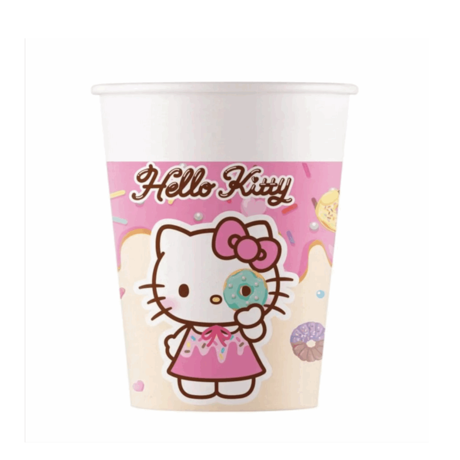 Set 8 pahare party Hello Kitty & Kuromi, 200ml - Endless Party
